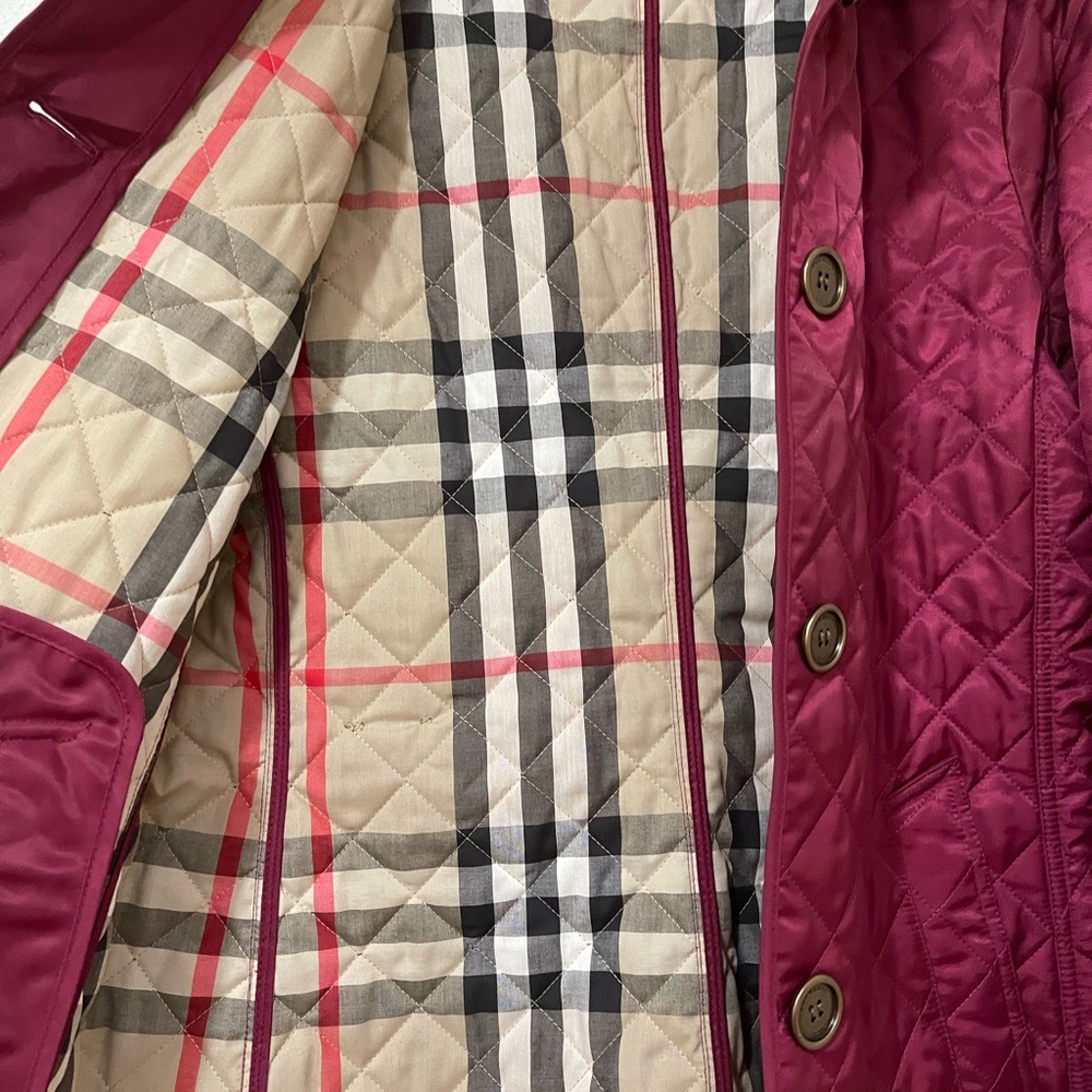 Burberry Brit Quilted Nova Check Women’s Jacket - Gem